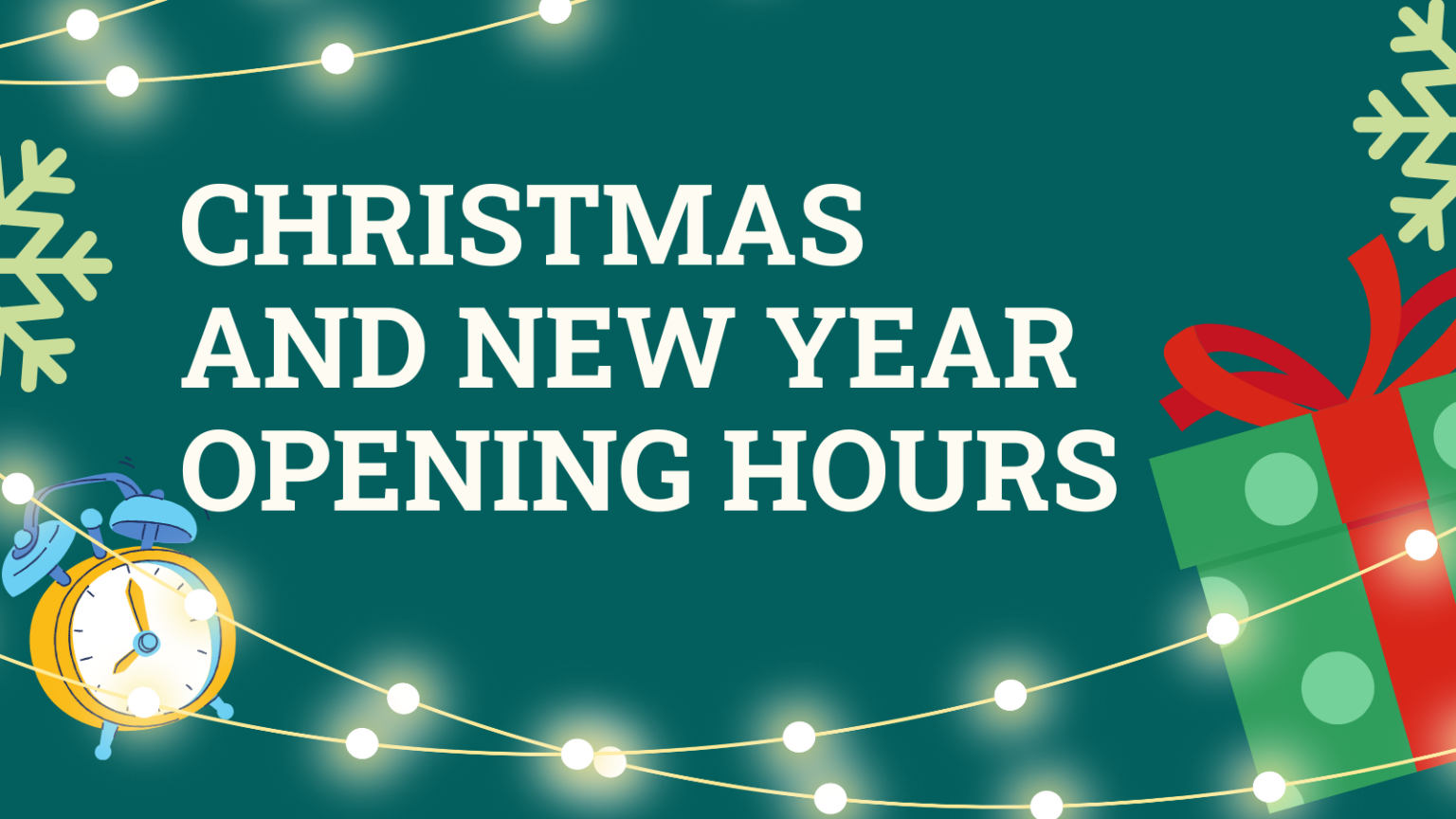 Christmas and New Year Opening Hours – Hainault Forest